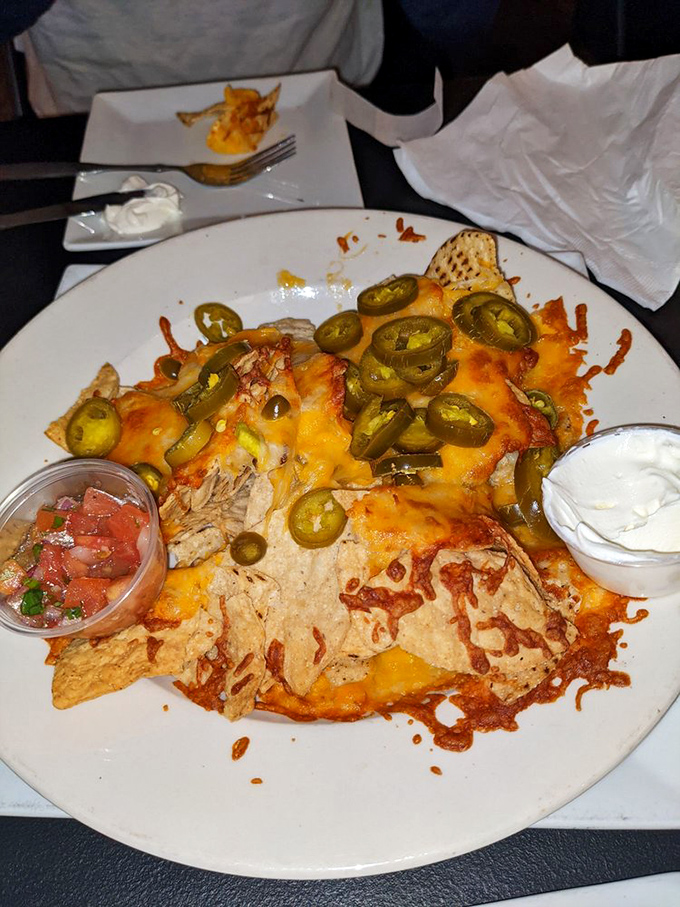 These nachos aren't messing around with their jalapeño-to-cheese ratio. When Maryland does Tex-Mex, it somehow becomes deliciously Mid-Atlantic.