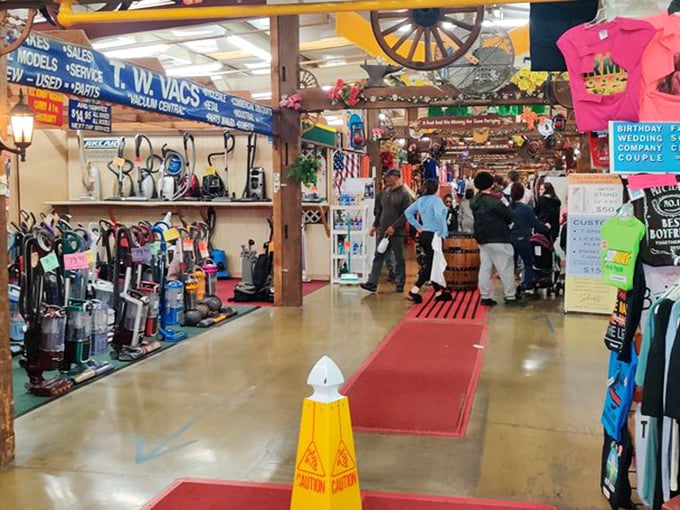 The universal expression of a shopper taking a moment to contemplate life choices before diving back into the fray.