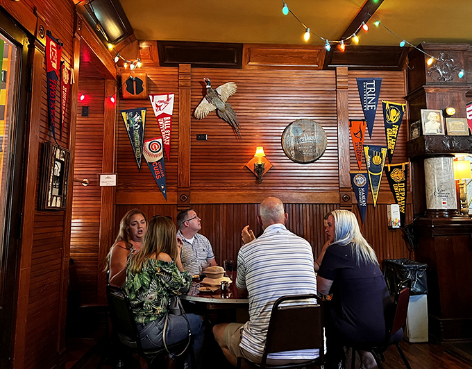 At Bonge's, conversations flow as freely as the drinks. The wood-paneled walls have absorbed decades of laughter and satisfied sighs.