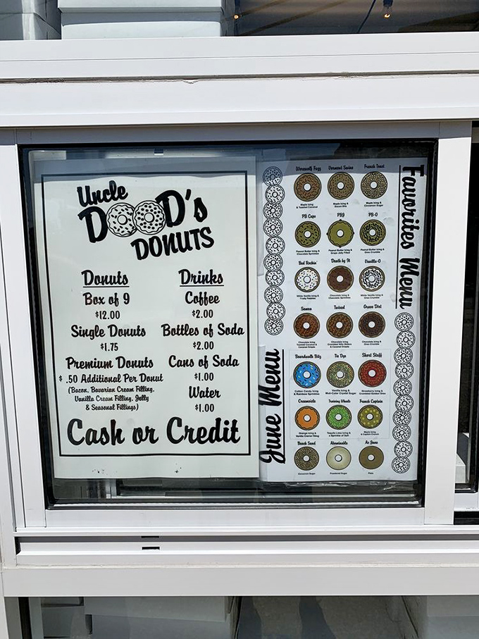 The flavor board is essentially a yearbook of donut celebrities – each one more photogenic and popular than the last.