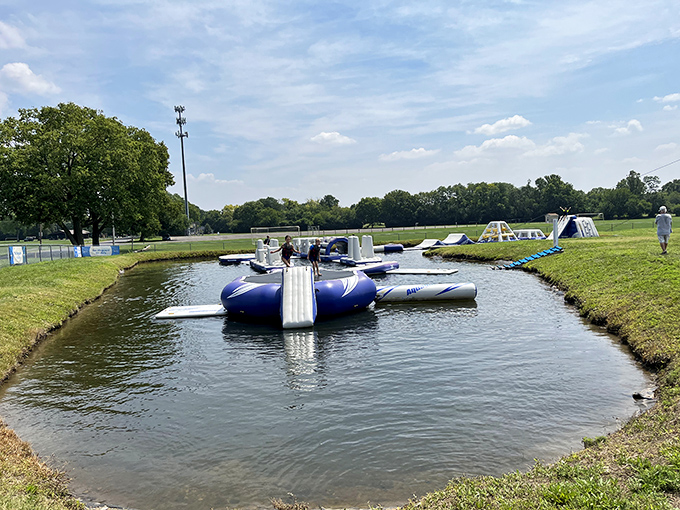 This smaller cove offers gentler challenges for beginners—proving that water fun comes in all sizes and confidence levels.