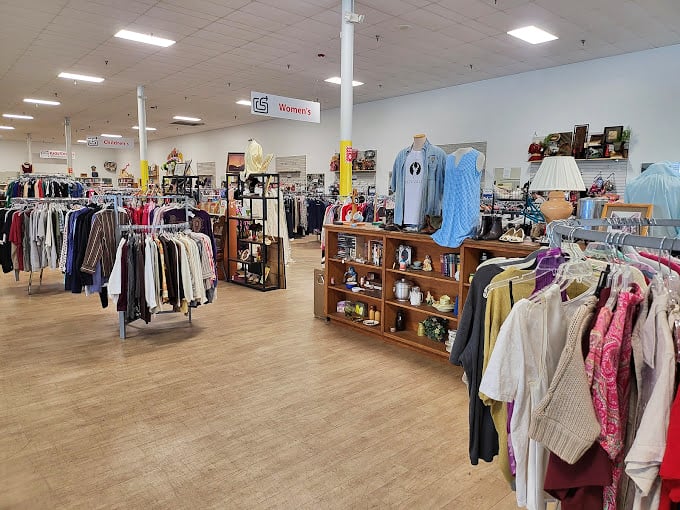 Where fashion meets function in the Women's department—racks brimming with blouses, sweaters and perfectly broken-in jeans await their next chapter.