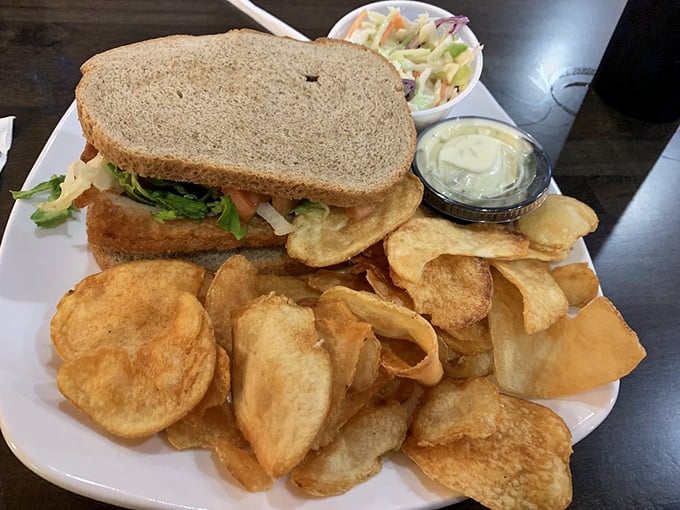This sandwich isn't just lunch—it's a Delaware institution. Homemade chips that crunch louder than your thoughts about ordering seconds.