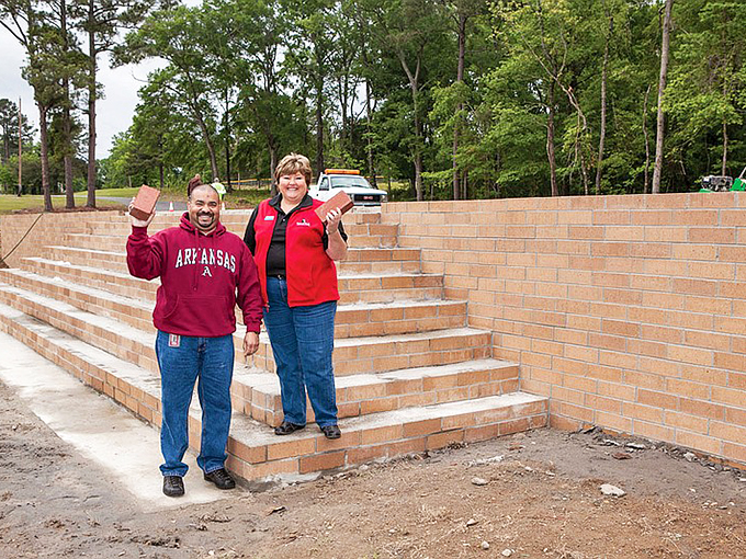 Brick by brick, Malvern celebrates its heritage with locals proudly displaying the town's famous building material—enthusiasm you can literally hold in your hands.