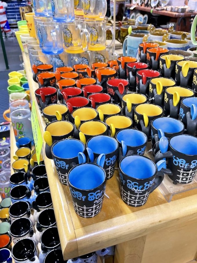 Coffee mugs in every hue imaginable—because your morning brew deserves a vessel with personality to match your pre-caffeine mood.