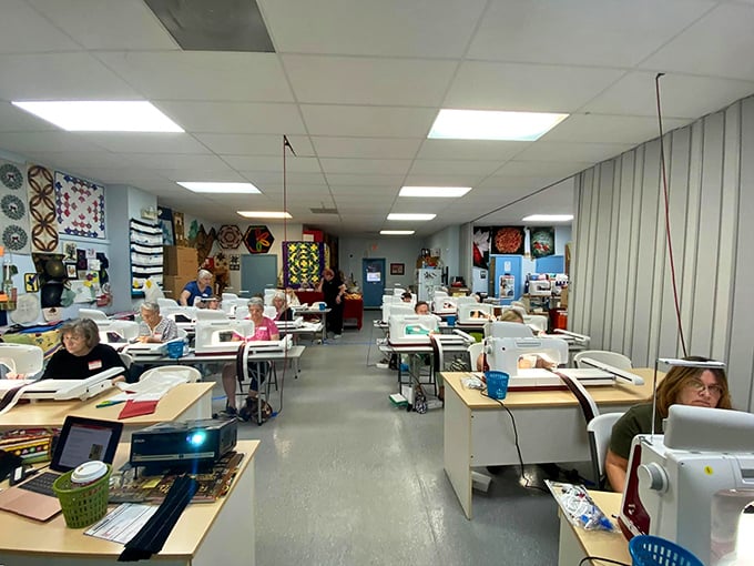 Where magic happens daily. Each station represents someone's creative journey—and possibly several unfinished projects they swear they'll complete.