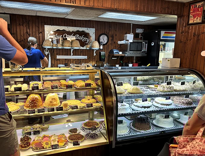 The pastry case of dreams—where calories don't count and every shelf holds the potential for your next food epiphany. Choose wisely, or just try them all.