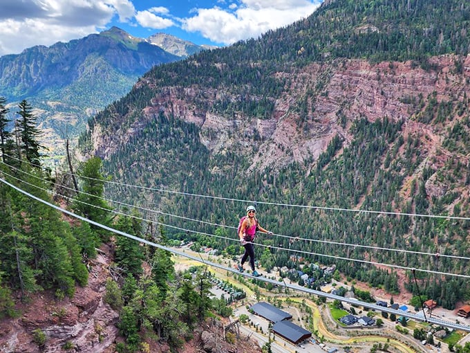 The via ferrata experience takes "hanging out in Ouray" to an entirely different level – literally suspended between earth and sky.