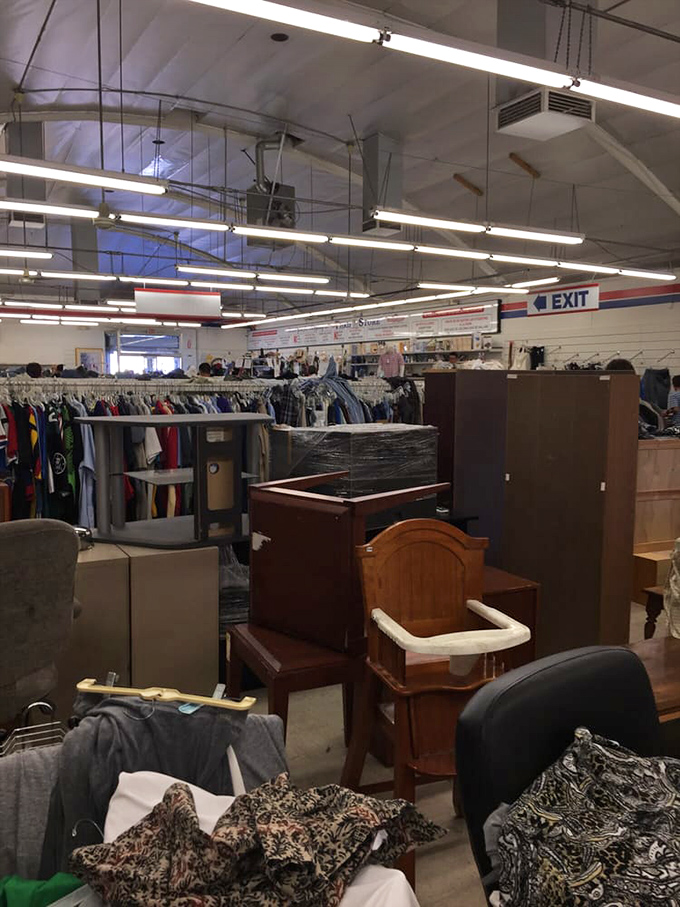 Furniture purgatory: where dining sets, cribs, and office chairs wait for their redemption story to begin with "You'll never believe what I found for only…"