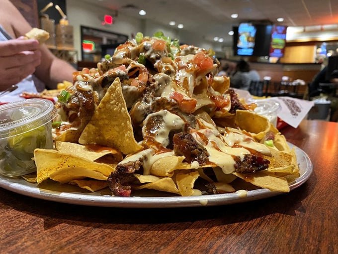 Nacho average appetizer! These loaded nachos are like a flavor explosion in your mouth – each bite a delicious adventure.