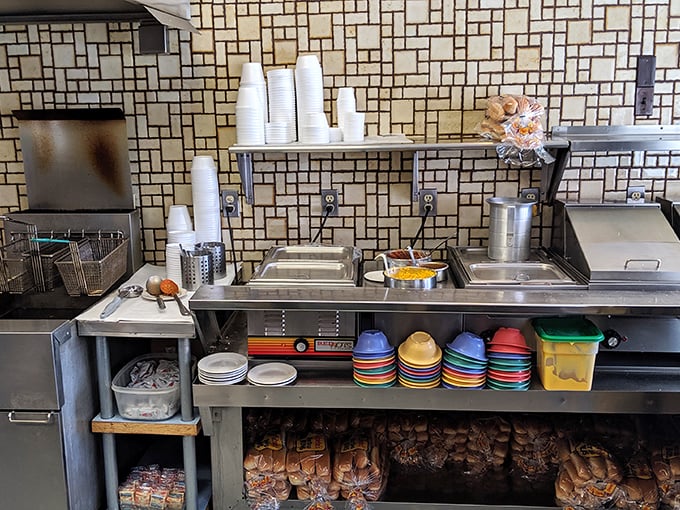 Behind the scenes, everything has its place in this kitchen where efficiency isn't just smart business—it's a time-honored tradition.
