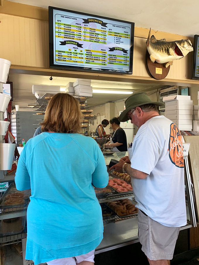 Customers patiently waiting for their turn at bliss. The anticipation is part of the experience – like Christmas morning for grown-ups.