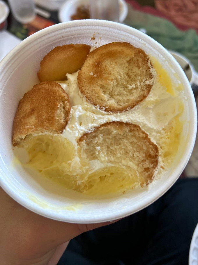 Banana pudding that makes you understand why people write songs about dessert – nostalgia and innovation in perfect harmony.