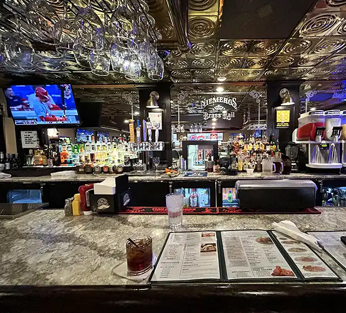 A bar with enough character to star in its own sitcom. That pressed tin ceiling has witnessed decades of toasts and tales.