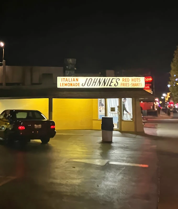 Even after dark, Johnnie's sign glows like a North Star for the sandwich-obsessed, a midnight beacon for beef pilgrims.