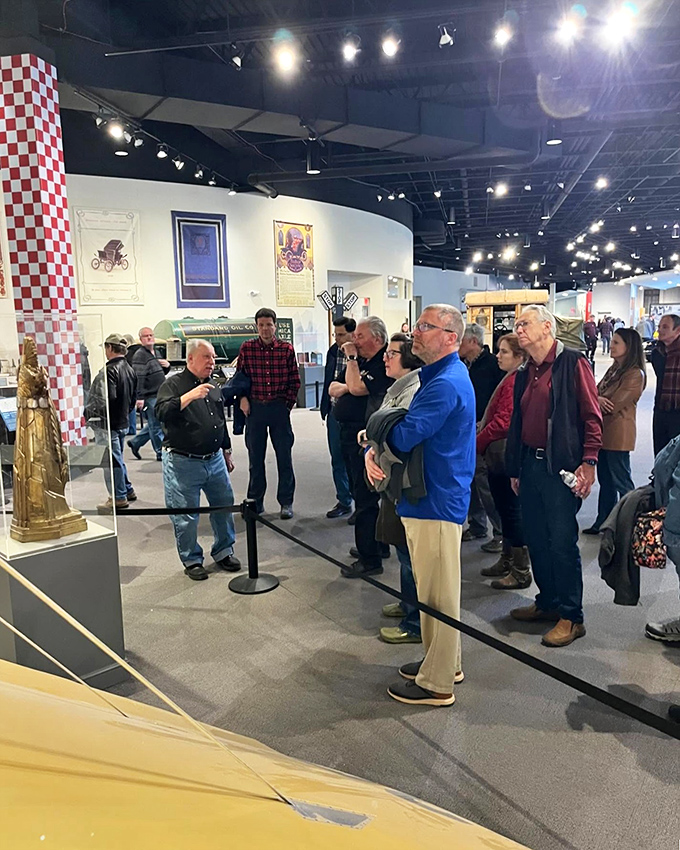 "And here we have..." A guided tour brings these mechanical masterpieces to life through stories of innovation, competition, and occasional disaster.