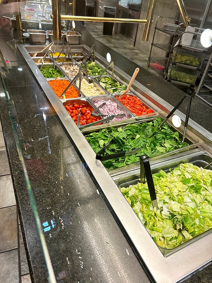 A salad bar that makes eating vegetables feel less like penance and more like pleasure. Even confirmed carnivores might be tempted.
