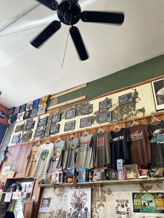 Every peeling wall and faded poster tells a story of sandwich history. Think of it as delicious archaeology with a side of coleslaw.