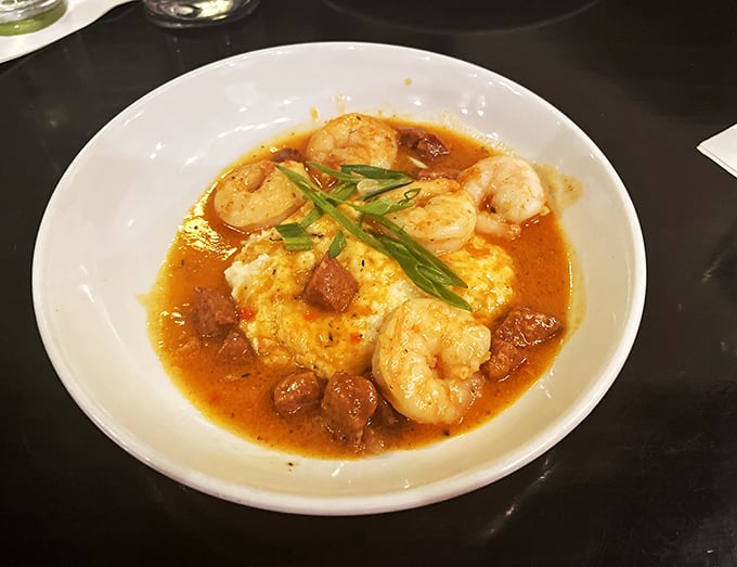 Another angle on shrimp and grits nirvana—where every spoonful makes you question why you've wasted years eating lesser versions of this Southern classic.