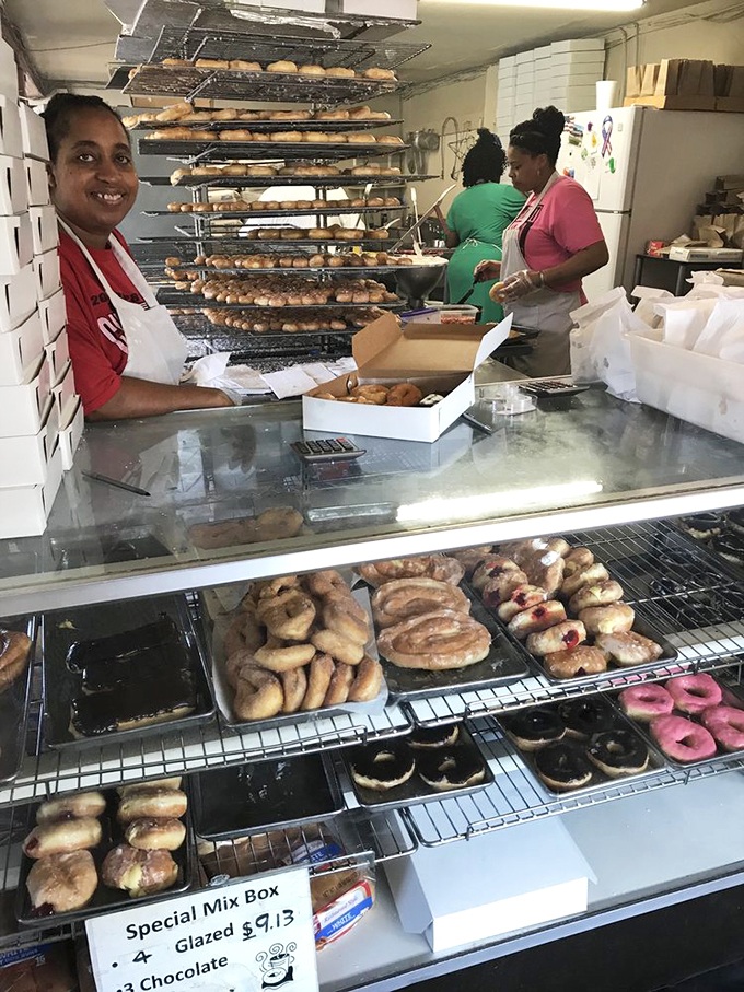 The ordering counter – where dreams come true and diets go to die. Worth every moment of treadmill penance later.