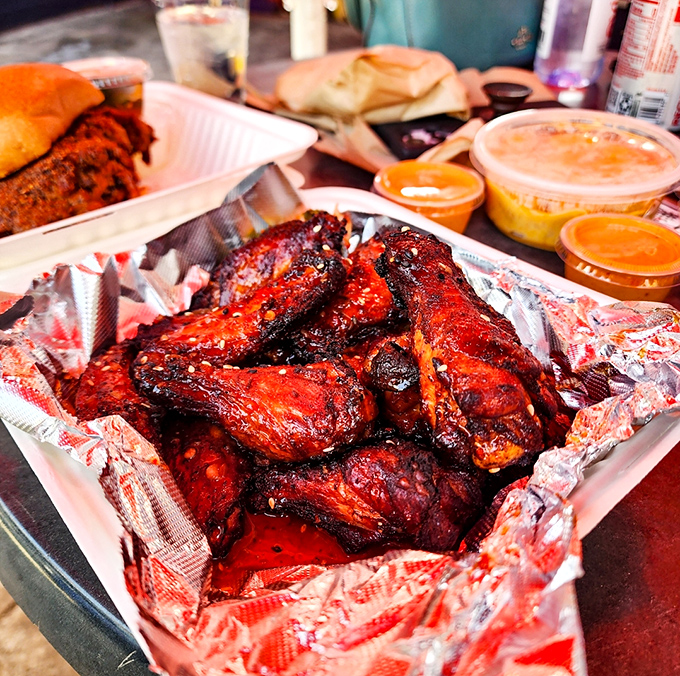 These wings aren't playing around—they've been smoked, sauced, and transformed into something that makes ordinary wings seem pointless.