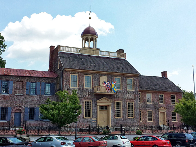 City view: The Old Court House stands proud among New Castle's historic skyline, where colonial architecture and American history create a perfect small-town tableau.