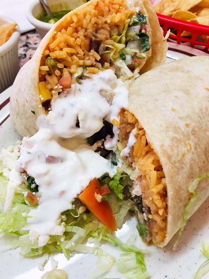 This burrito isn't just a meal—it's a commitment. Layer upon layer of flavor wrapped up like the world's most delicious present.