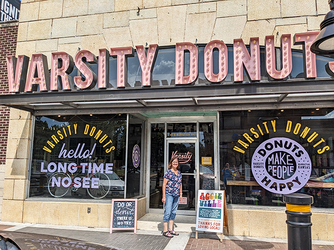 Donuts Make People Happy isn't just a slogan—it's a scientific fact proven daily behind these doors.