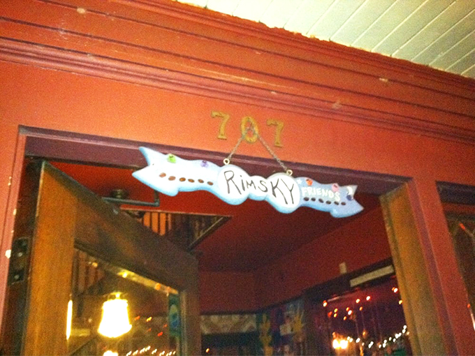 The only sign you'll find—hanging inside rather than outside—as if to say, "Congratulations, you've found Portland's best-kept secret."
