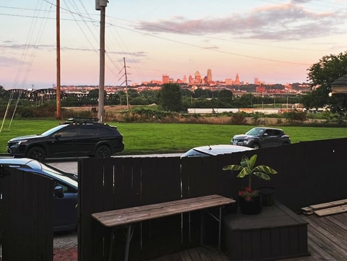 From the deck, Kansas City's skyline reminds you that paradise isn't always about palm trees – sometimes it's about perspective.