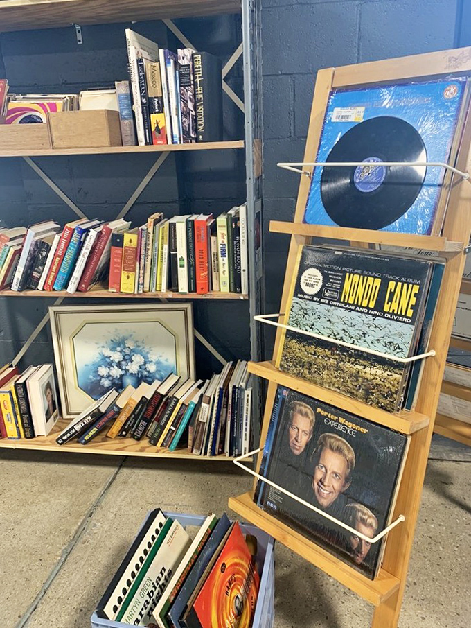 Vinyl records and vintage books—the hipster corner where you'll find everything from forgotten bestsellers to the Righteous Brothers album your dad swears by.