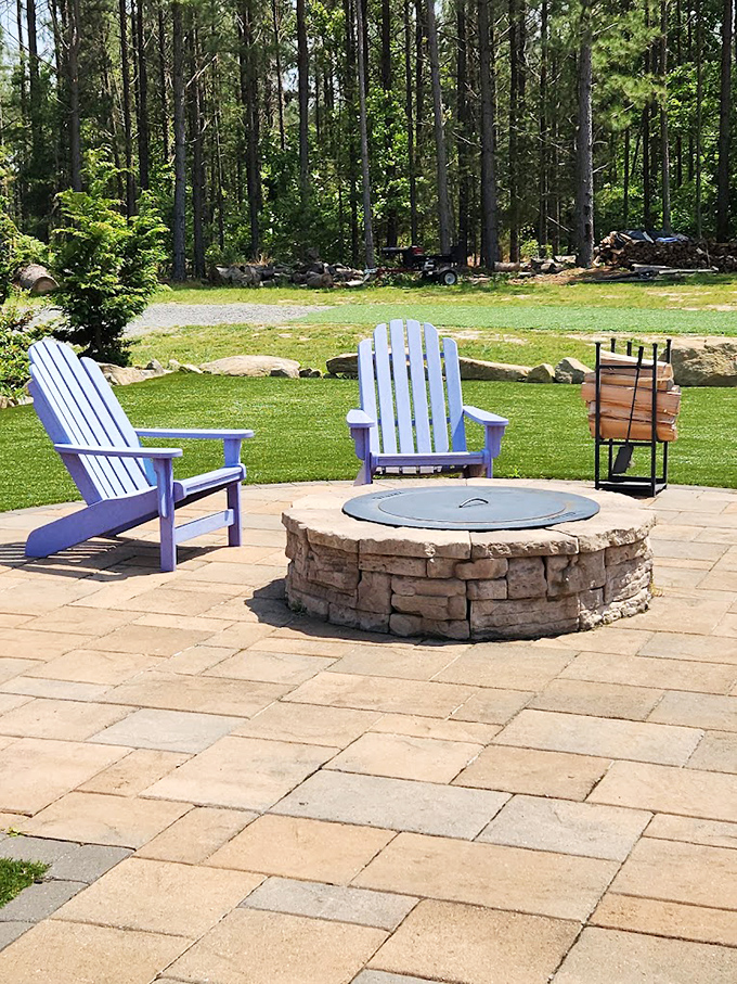 Adirondack chairs and a fire pit—because the only thing better than a perfect steak is discussing it afterward under the stars.