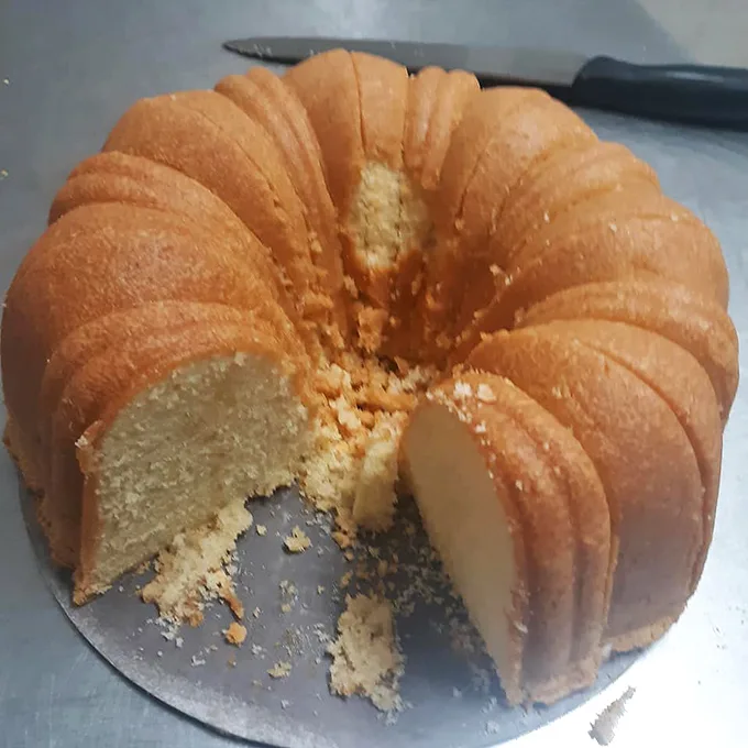 The pound cake finale—a sweet, buttery sendoff after a symphony of smoke. Simple desserts that know their supporting role in the BBQ show.