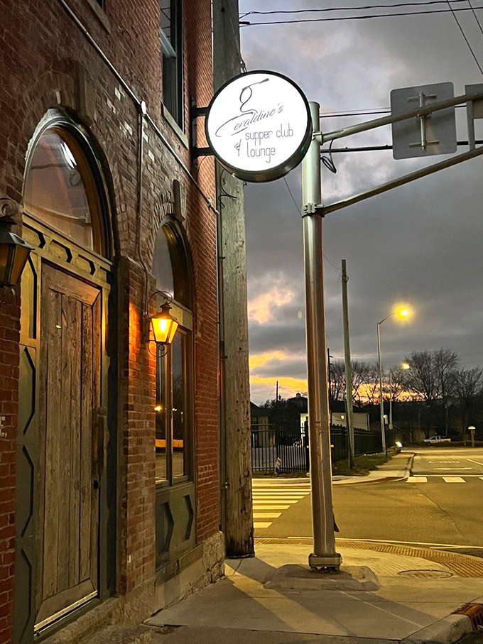 As dusk settles over Indianapolis, Geraldine's sign glows like a beacon for those seeking refuge from chain restaurant mediocrity.