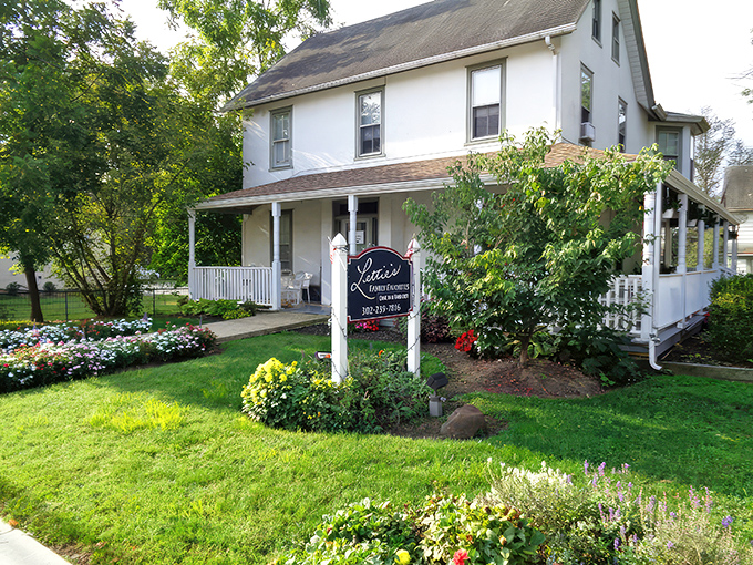 In spring and summer, Lettie's exterior blooms with flowers that complement the culinary garden of delights waiting inside.