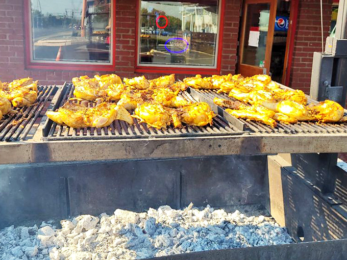 The corner location with its bright blue awning stands like a culinary lighthouse, guiding the hungry to flavor salvation in Everett.