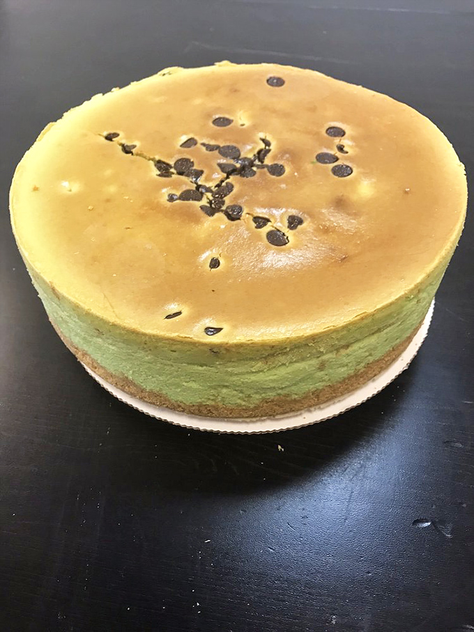 This mint cheesecake with chocolate chips isn't just dessert—it's what your taste buds have been dreaming about their entire lives.