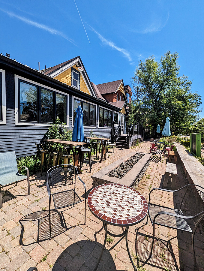The patio offers al fresco dining with a side of fresh mountain air—because everything tastes better when you're not confined by walls.