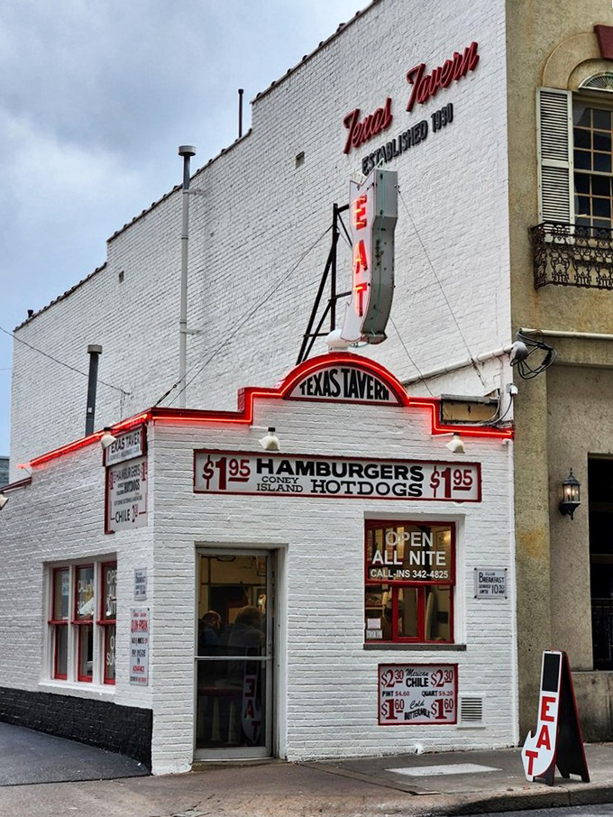 The full view reveals what generations of Virginians already know—this tiny white building houses outsized flavor and even bigger memories.