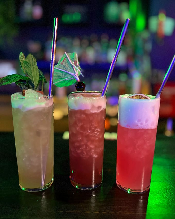 The tiki flight – because sometimes choosing just one tropical escape is too limiting for a proper Wednesday night adventure.