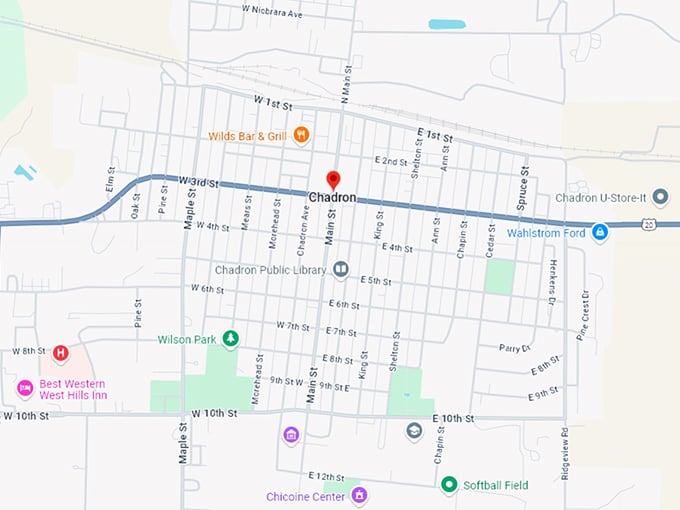 16 chadron map