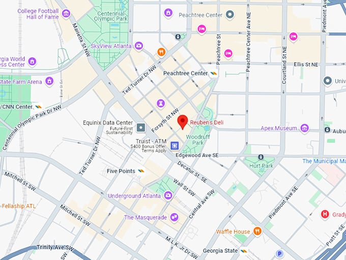 16 reuben's deli map