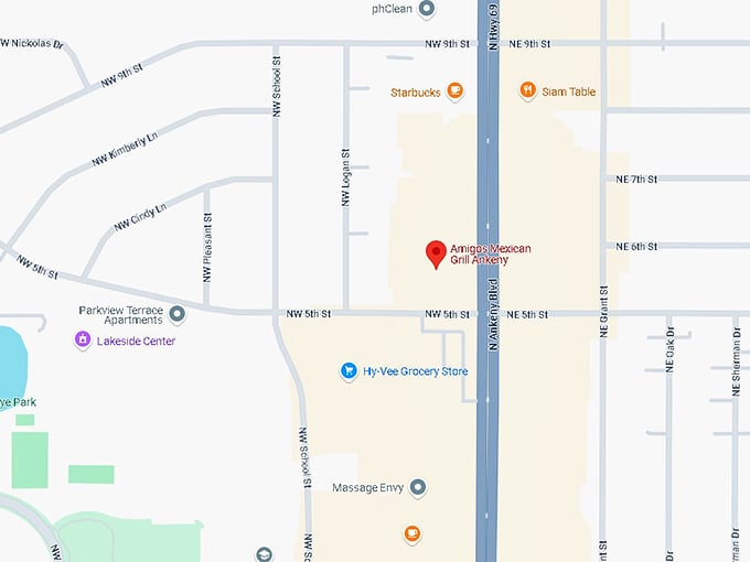 16. amigos mexican grill ankeny map