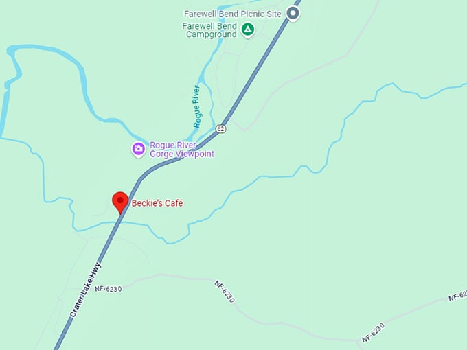 16. beckie’s café map