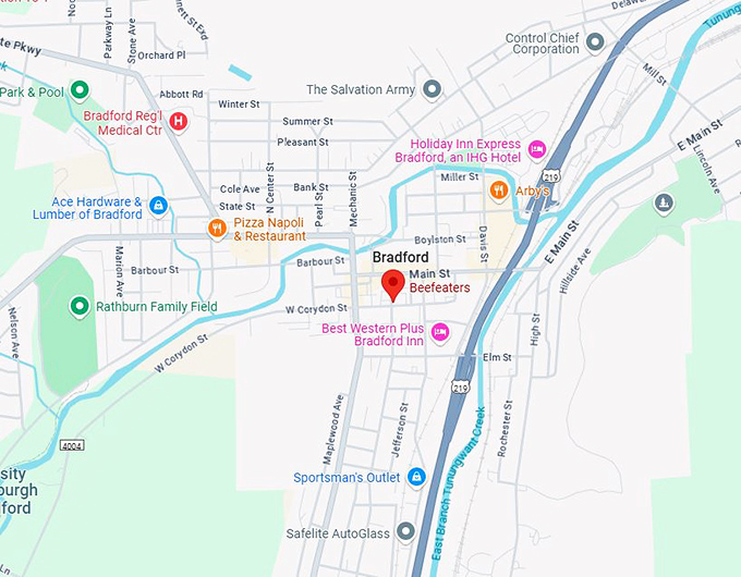 16. beefeaters map