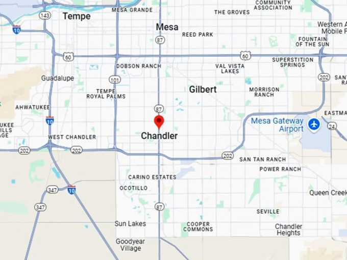 16. chandler map