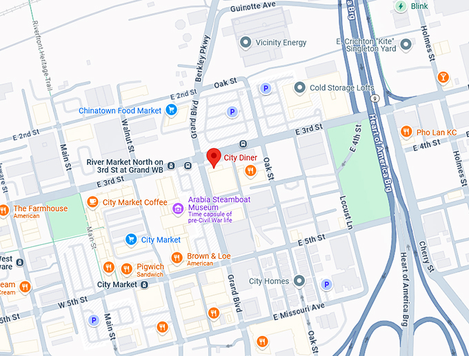 16. city diner map