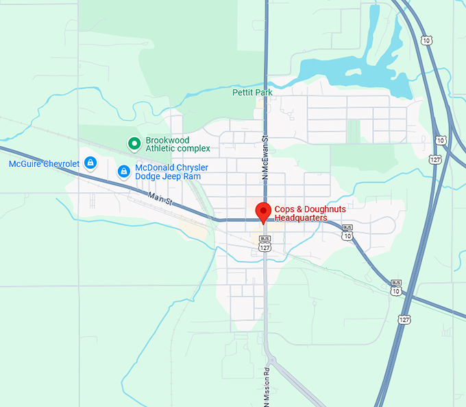 16. cops & doughnuts headquarters map