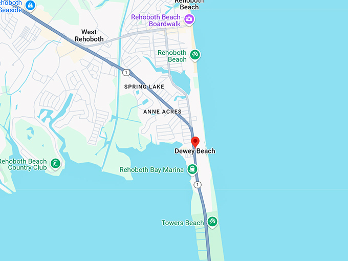 16. dewey beach map
