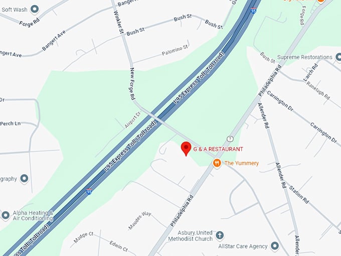 16. g&a restaurant map